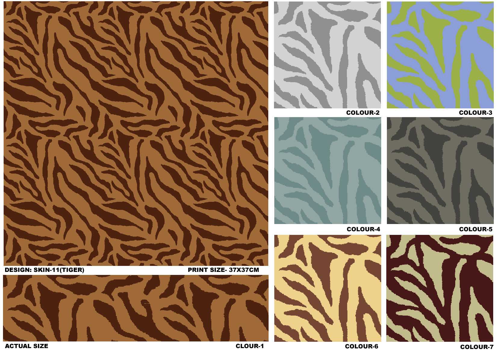 fabric design studio animal skin design